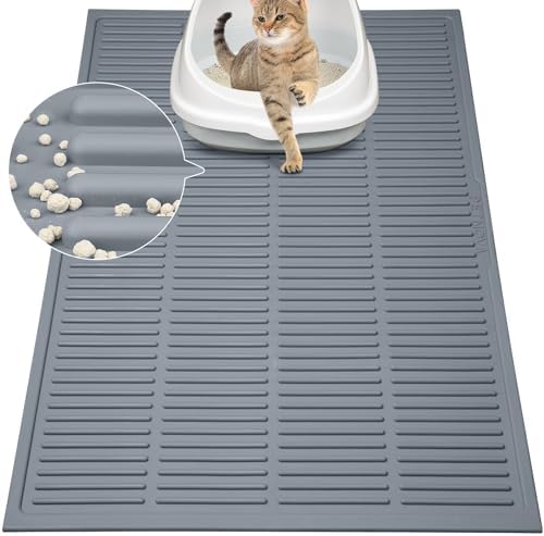 Amazon.com: Colewin Cat Litter Mat,Waterproof Soft Litter Mat,39x27in ...