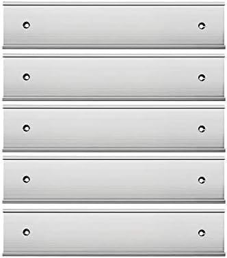 2" x 8" Aluminum Wall Mounted Name Plate Holder - Set of 5 - Office ...