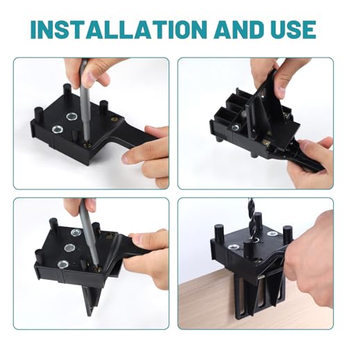 EXLECO Drilling Template Dowel Aid Dowel Gauge Drilling Aid Vertical ...
