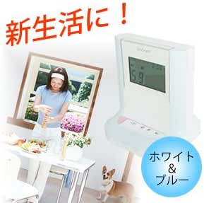 Amazon | 家庭用地震計GraGraph（グラグラフ）W＆B ブルー | 耐震・転倒防止用接着マット・ストッパー