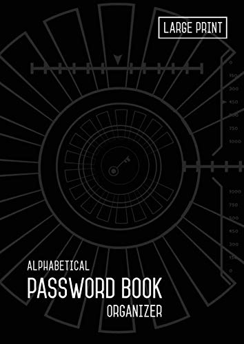 Password Book Organizer Alphabetical: A4 Large-Print Password Notebook ...