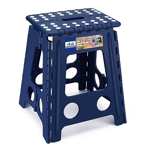 ACKO Folding Step Stool 16 Inch Stool 400 LB Weight Capacity Plastic ...