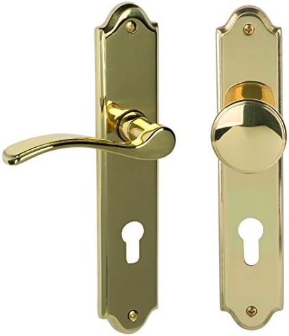 Alpertec 32760073 Lori-LS Messing poliert PZ Drückergarnitur Türdrücker ...
