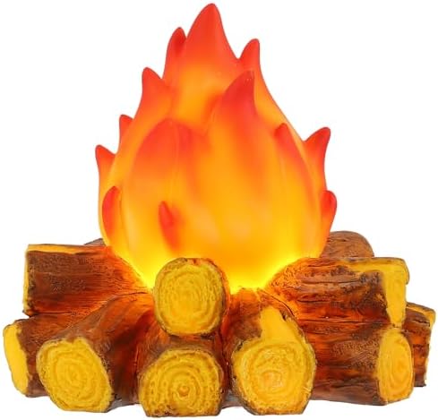 Amazon.com: BESPORTBLE LED Fake Campfire Lamp - Flameless Faux Campfire ...