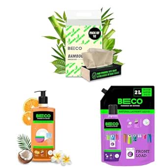 Beco Bamboo Super Soft Facial Tissue 100 Pulls (Pack of 12), 1200 Pulls ...