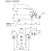 Amazon | KVK 給水･給湯接続 シングル混合栓 MSK110KBT | 洗面水栓