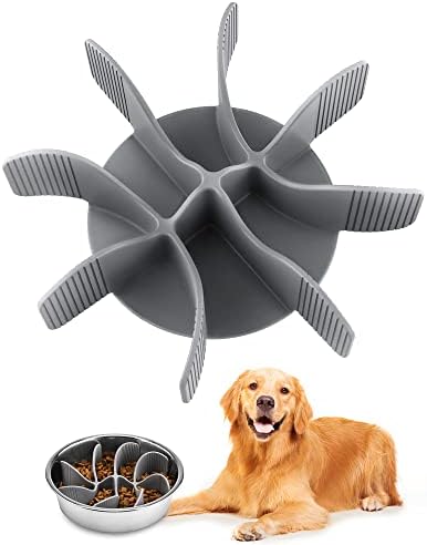 Slow Feeder Dog Bowl Insert, Spiral Dog Bowl Insert to Slow Down Eating ...