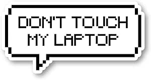 Amazon.com: Don't Touch My Laptop Sticker Geek Stickers (24 Pack ...