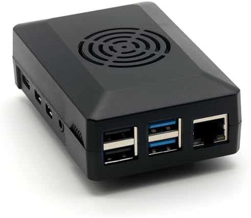 Amazon.com: LoveRPi Active Cooling Media Center Case for Raspberry Pi 4 ...