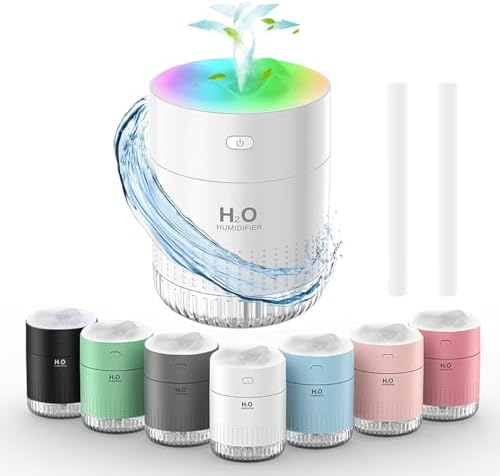 Amazon.com: Portable Mini Humidifier, 500ml Small Cool Mist Humidifier ...