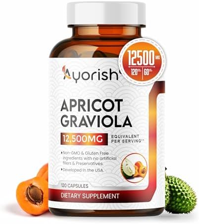 Amazon.com: Ayorish Apricot Capsule 15:1 (120 Veg Capsules) 1000 mg ...