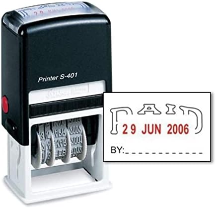 MARKQ Paid Stamp with Date, Self Inking Stamp for Office Business ...
