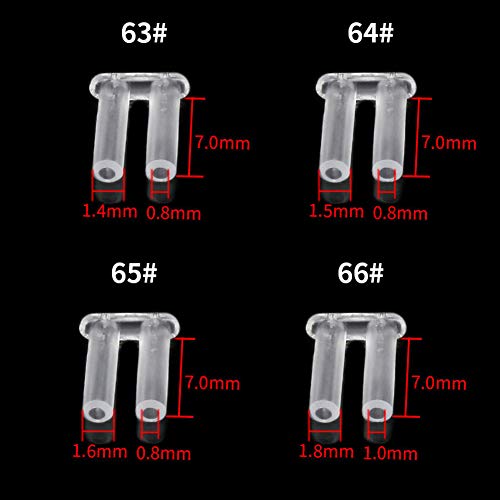 Rimless Frames Sleeves, 200Pcs Assorted Clear Plastic Compression ...