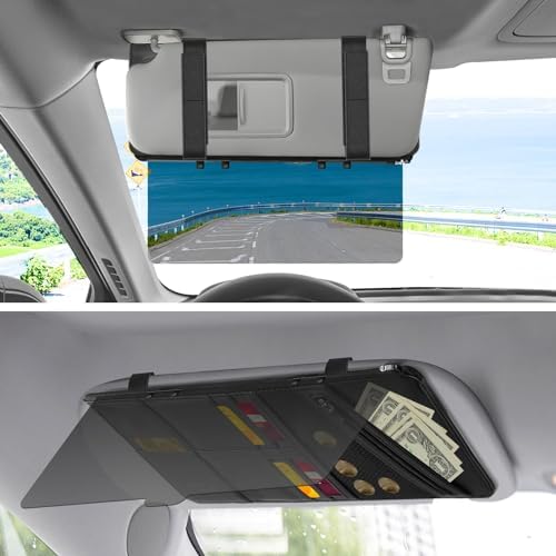 Amazon.com: Car Visor Extender, FULLONG Car Visor Sun Shade Extender ...