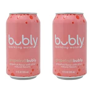 Amazon.com : Bubly Sparkling Water, Grapefruit, 12 oz (Pack of 2) : Everything Else