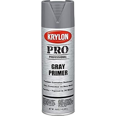 Krylon K05873 Professional All Surface Primer, Gray, 16 Ounce - Spray ...