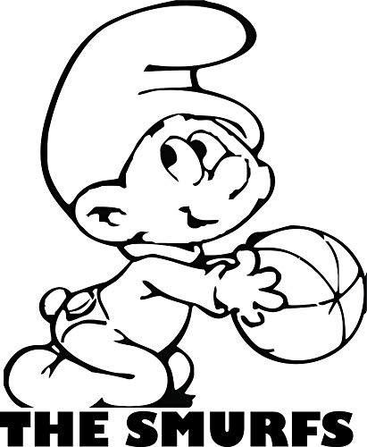 Buy All Things Valuable Smurfs Wall Decals for Kids Bedroom/The Smurf ...