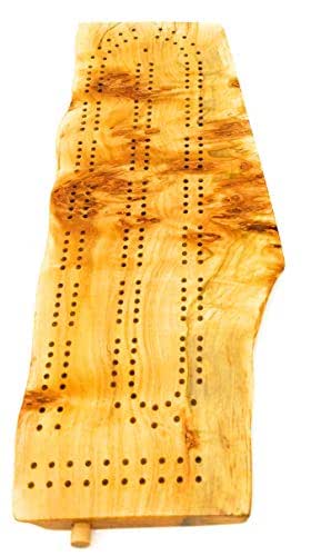Amazon.com: Live Edge Cribbage Board from Silver Maple : Handmade Products
