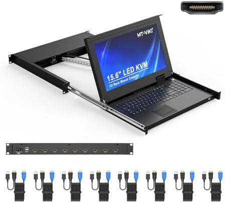 Amazon.com: Tripp Lite B021-000-19 KVM Rack Console 1U Rackmount w 19 ...