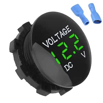 12V Voltage Meter - Battery Tester Panel, Waterproof Display Tool ...