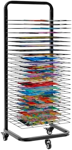 Amazon.com: Houseables Art Drying Rack for Classroom, Art Storage Rack ...