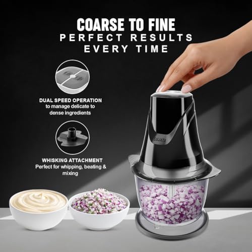 Sujata Chopcraft Electric Chopper 900ml, 260W Vegetable Chopper for ...