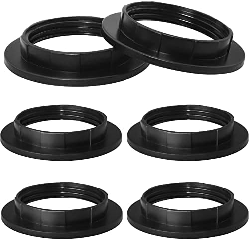 E26 Socket Ring LUORNG 6PCS E26 /E27 Black Light Socket Ring, Lock ...