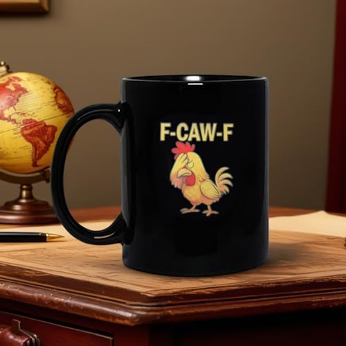 F caw F Coffee Mug, F-Caw-F Funny Chicken Mug, Fcawf Chicken Rooster ...