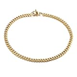 ・ブランド:LUXSTAR・普段使いに最適な喜平チェーンブレスレット！メンズにもレディースにもおすすめのデザインでシンプルなユニセックスチェーンアンクレット！定番の喜平チェーンでそのままでもお持ちのブレスレットと重ねづけしてもしっかりデザイ...