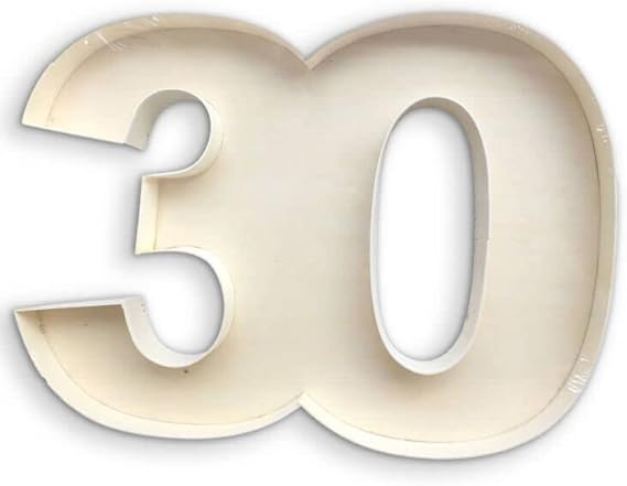 NP Joint fillable number box 30, Wooden Fillable Letters and Numbers ...