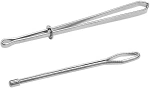 Amazon.com: 2 Pcs Silver Threader Tweezer Elastic Drawstring Steel ...