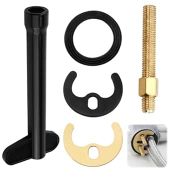 5Pcs Monobloc Tap Fixing Kit Single Hole Hot and Cold Water Monobloc ...