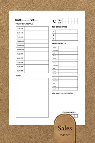 Sales Planner: Professional Sales Planner Journal : Work Planner : Grow ...