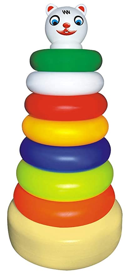 MNR MUNDUS Plastic Baby Ring Stacker (Multicolour) (7 Ring Pieces ...