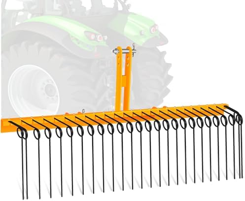 Amazon.com : Pine Straw Rake 3 Point Landscape Rake : Patio, Lawn & Garden
