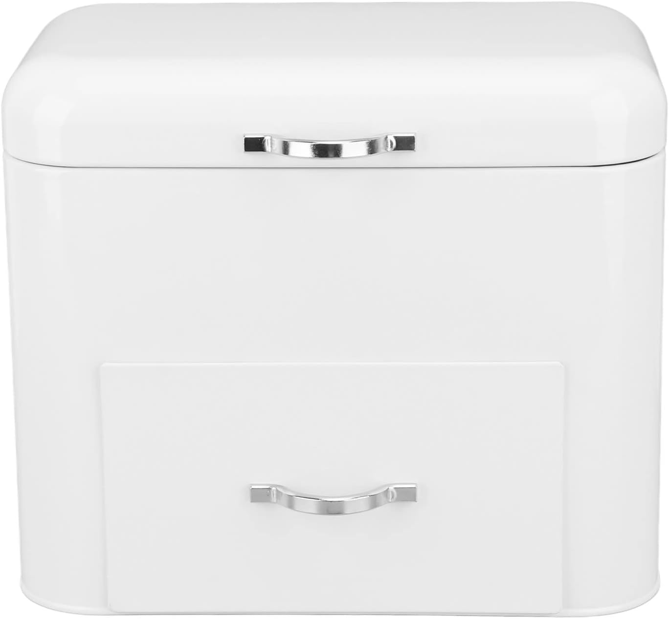 Asixxsix Metal Bread Boxes, 2 Layer Iron Bread Storage Bin Kitchen ...