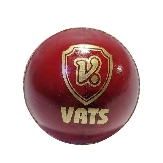 VATS Sports Pace Cricket Ball Leather(Red) Standard Size (Pack of 2 ...