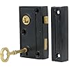 A29 Hardware 1 3/8 Inch Backset Narrow Screen Door Rim Lock, Black ...