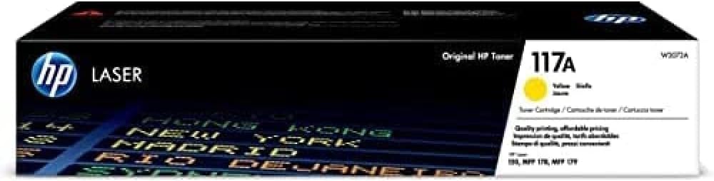 HP W2072A 117A Original Laser Toner Cartridge, Yellow, Single Pack ...