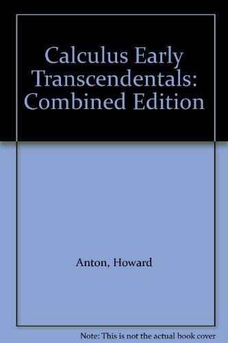 Calculus Early Transcendentals: Howard Anton: 9780471452935: Amazon.com ...