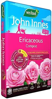 Hardys 60L Ericaceous Organic Compost - Formulated Plant Food Potting ...