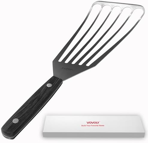 Amazon.com: 304 Stainless Steel Fish Spatula, Non-Slip Ergonomic Handle ...