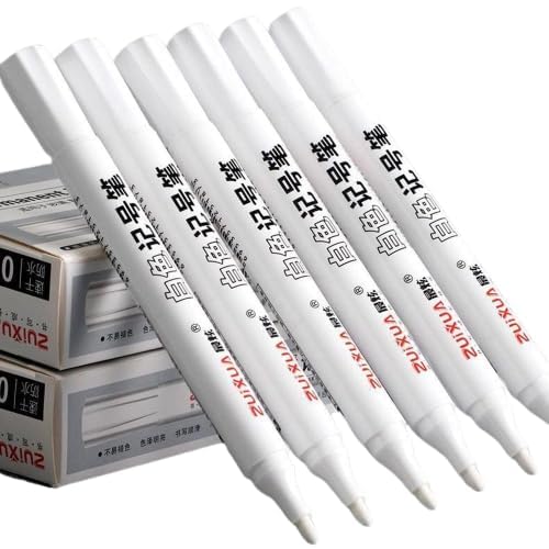 ARROLLIANT White Permanent Marker Pens Set (3 Pack), Oil-Based ...