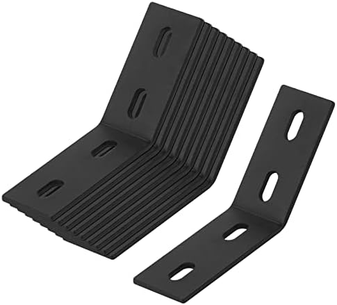 Amazon.com: heneng 10 Pcs Flush Inside 45 Degree Angle Bracket, 3" x 1 ...
