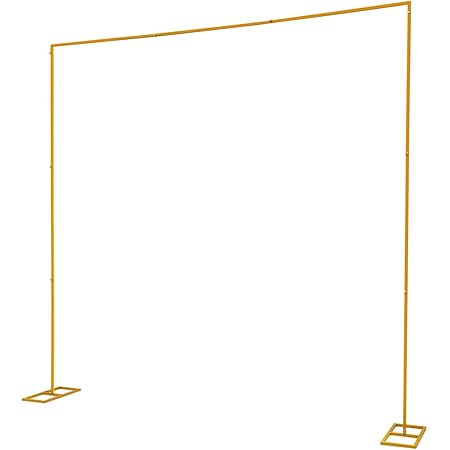 Amazon.com : Metal Flower Balloon Frame, 9.8 * 9.8ft Wedding Square ...