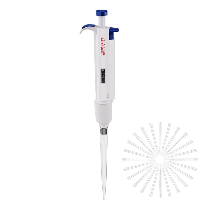 Buy 1-5ml Micropipette with 100 Universal Pipette Tips, Single Channel ...