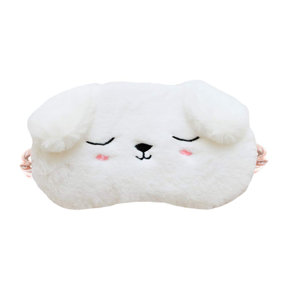 Amazon.com: EleCharm Cute Animal Sleeping Mask Soft Plush Eye Mask ...