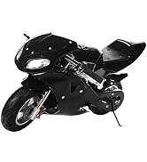 Amazon.com: BESUFY 49cc 4-Stroke Pocket Rocket Motorcycle, Gas Pocket ...