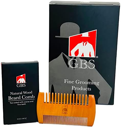 Amazon.com : G.B.S 2 Sided Beard Comb - Pocket Sized Wooden Beard ...