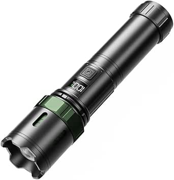 Professional LED Tactical Flashlight, Rechargeable, Mechanical Zoom ...